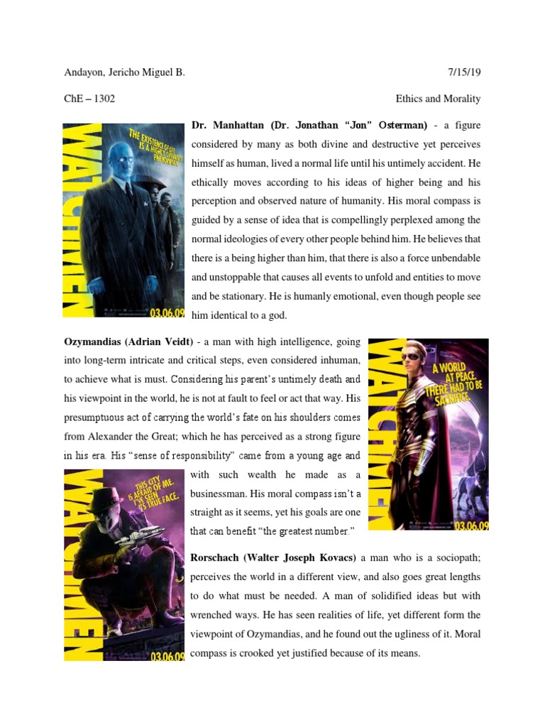 Ethics Watchmen Morality | PDF | Philosophy