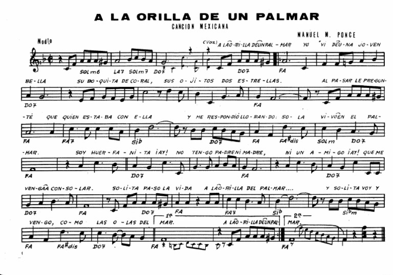 A La Orilla de Un Palmar | PDF