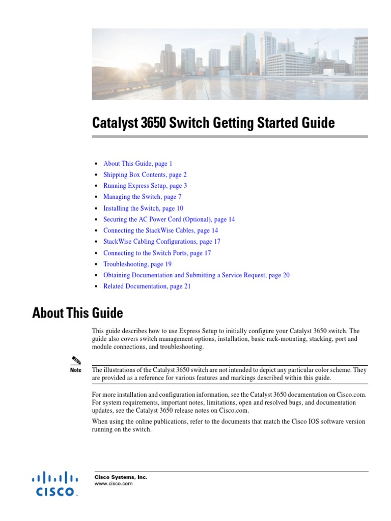 Manual Catalyst 3650 PDF | PDF | Network Switch | Command Line Interface
