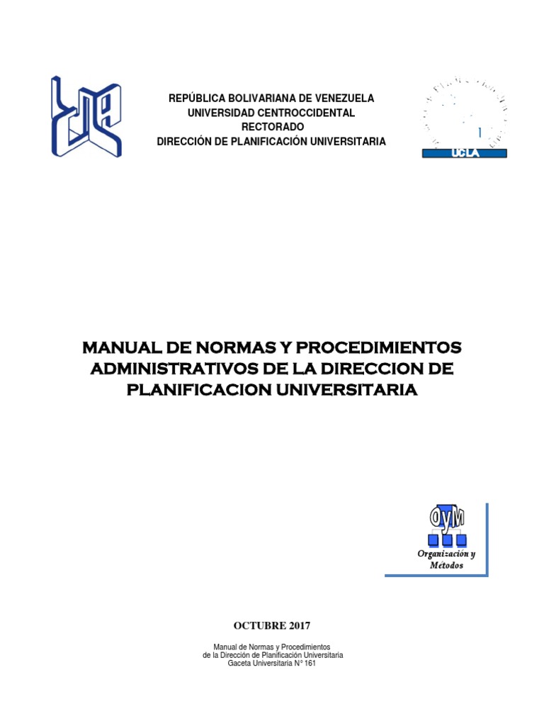 Manual de Procedimiento de La Ucla | PDF | Presupuesto | Titulo academico