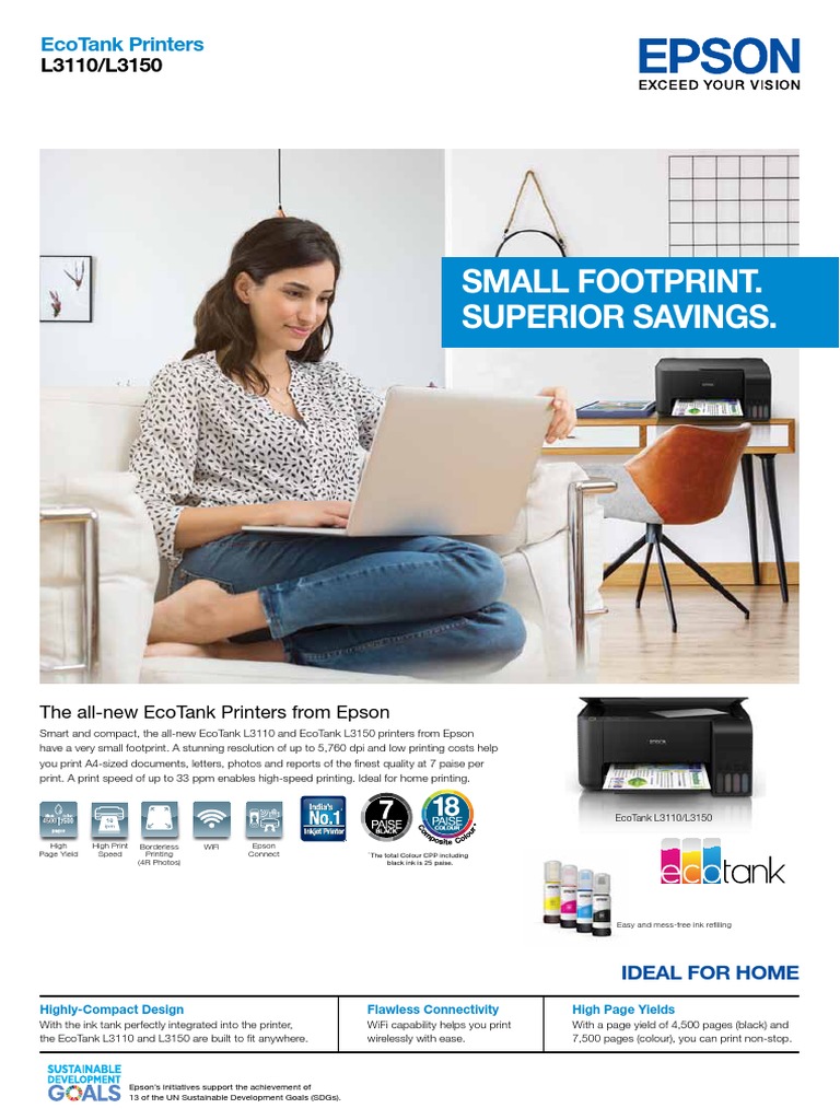 Epson L3110 L3150 Pdf Descargar Gratis Pdf Image Scanner Printer