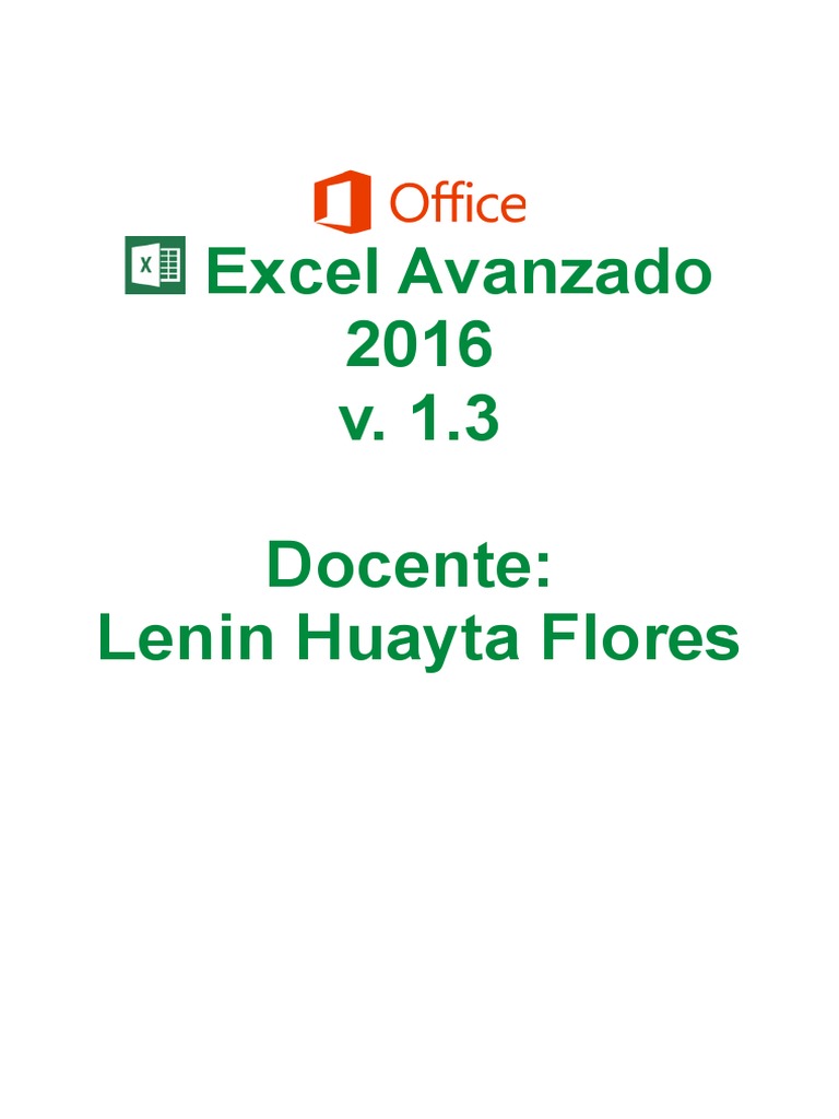 Excel Avanzado: Controles, Macros y Programación con Visual Basic para Aplicaciones | PDF ...