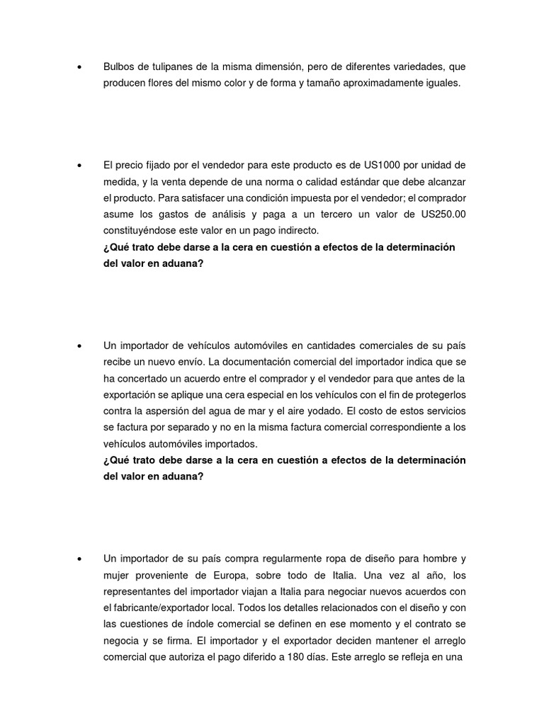 Tarea Ejerc. Can | PDF | Exportaciones | Factura