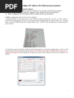 Assigning An IP Address Using Zebra Setup Utilities v2 | PDF | Computers
