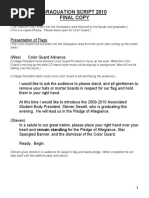 Recognition Day Script | PDF | Academia | Further Education