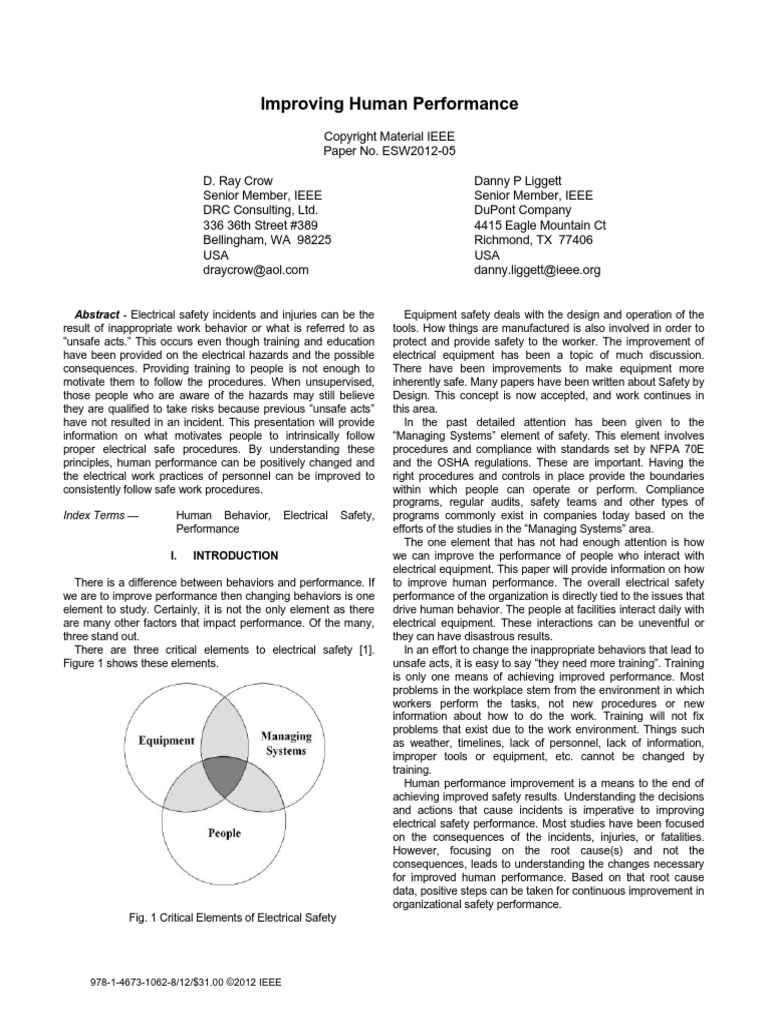 Improving Human Performance | PDF | Motivation | Motivational