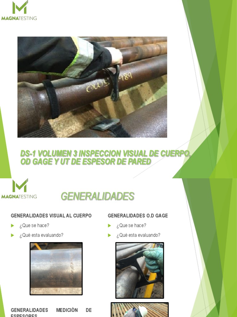 DS1 Vol 3 inspección visual, OD gage y espesor de pared | PDF | Naturaleza