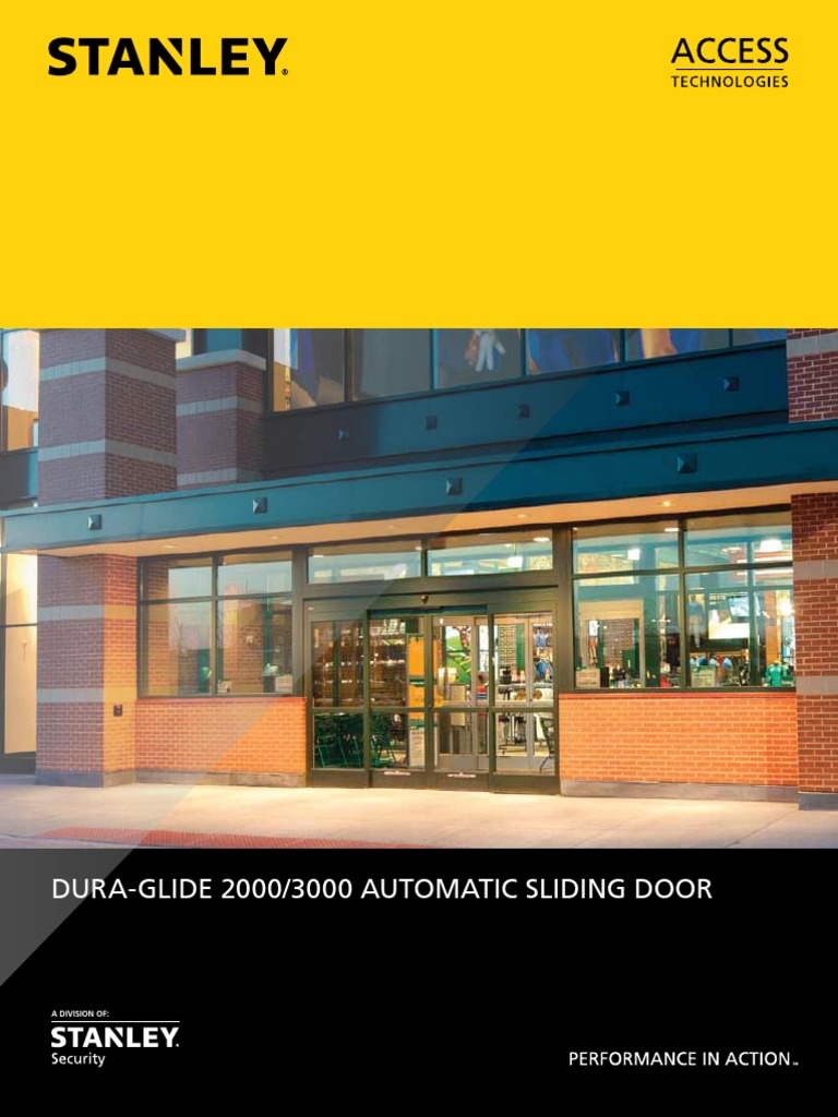 Dura-Glide 2000/3000 Automatic Sliding Door: A Division of | Download ...