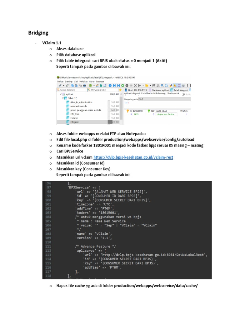 Petunjuk Bridging | PDF