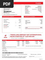 Airtel Wifi Bill | PDF | Credit Card | Receipt