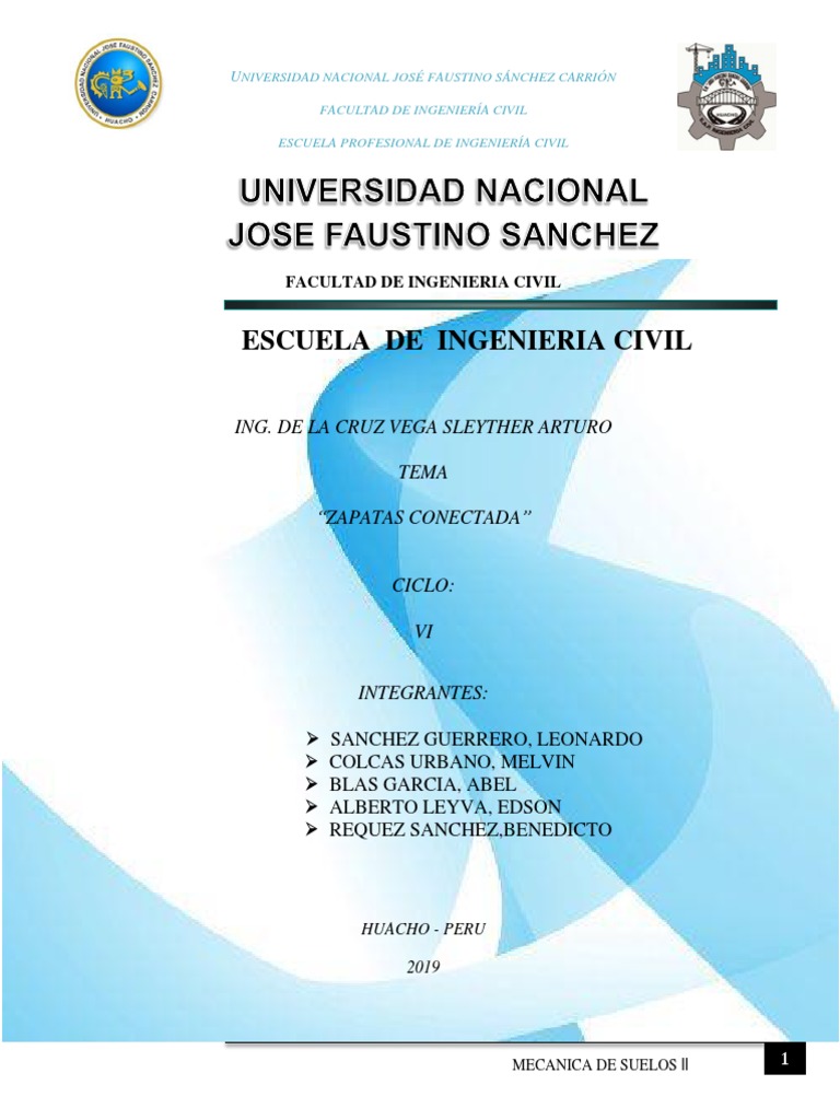 Zapata-Conectada Modificado | PDF | Fundación (Ingeniería) | Mecánica de suelos