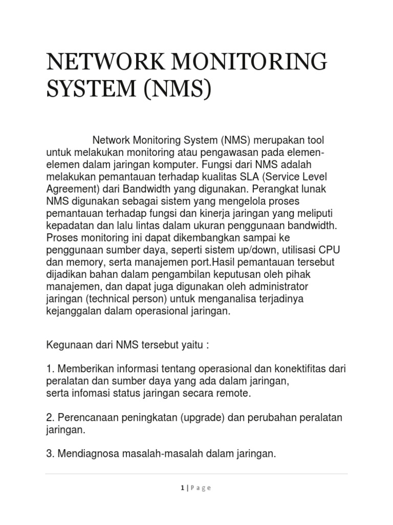 Sistem Monitoring Jaringan | PDF