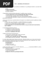 Abnormal Psychology | PDF | Mental Disorder | Mania