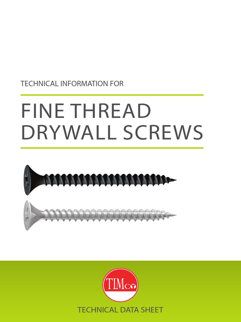Timco TDS Drywall Screw | PDF | Drywall | Screw