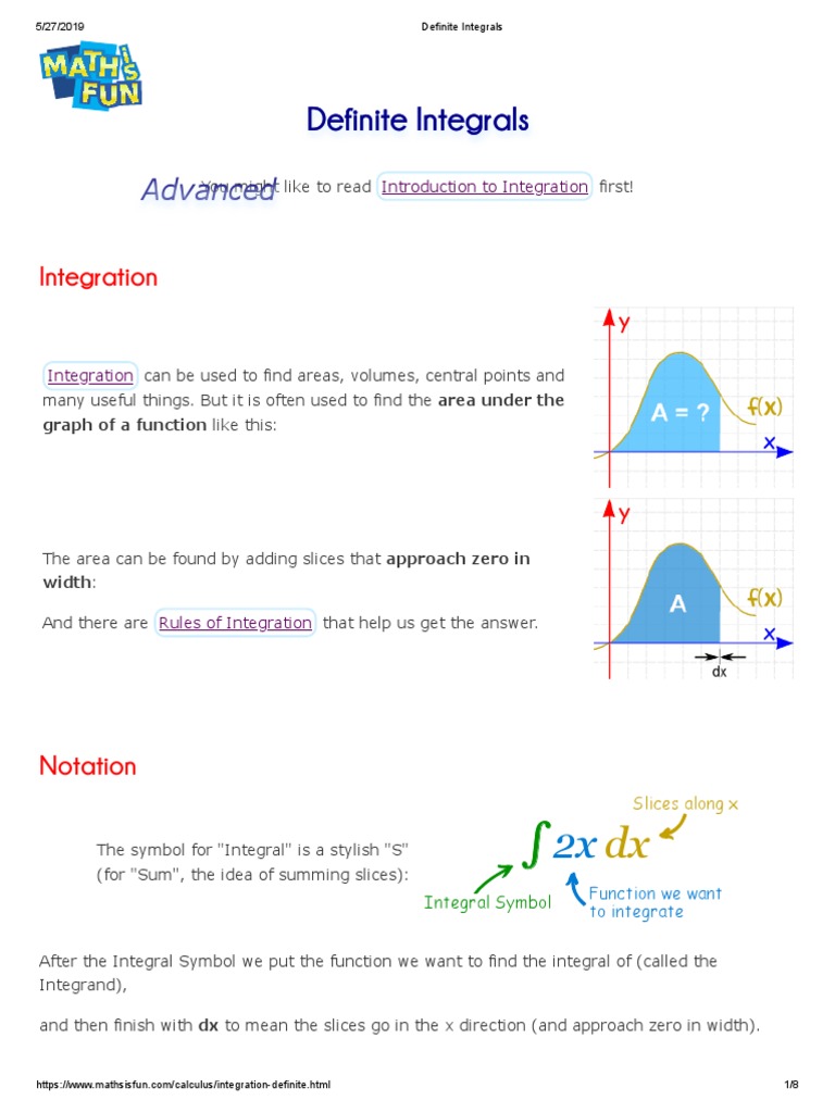 Integrals | PDF | Integral | Elementary Mathematics
