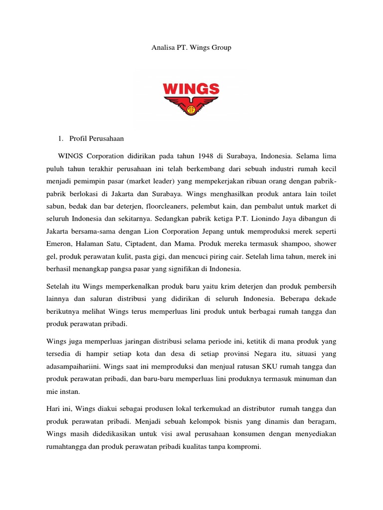 PT Wings Group | PDF