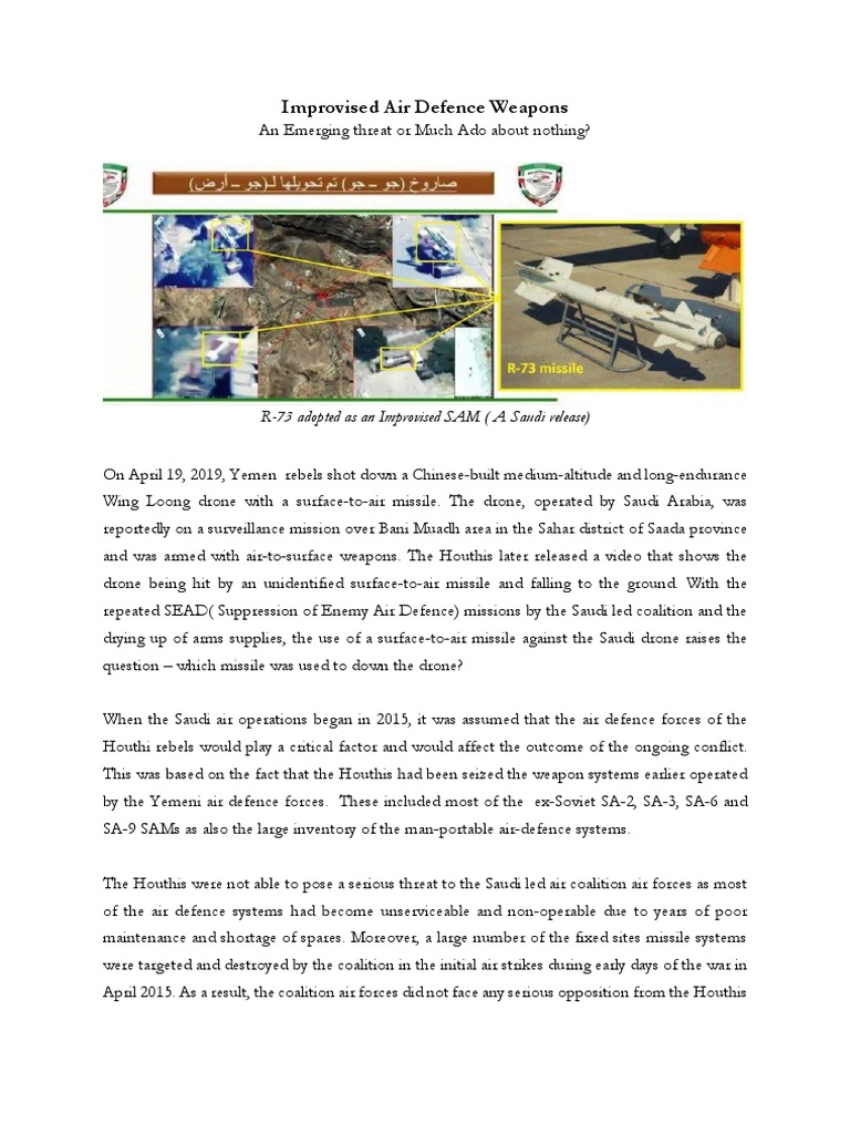 Improvised Air Defence Weapons | PDF | Anti Aircraft Warfare ...