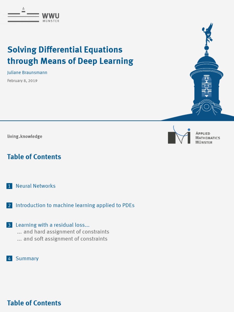 Solving Differential Equations Through Means of Deep Learning | PDF ...