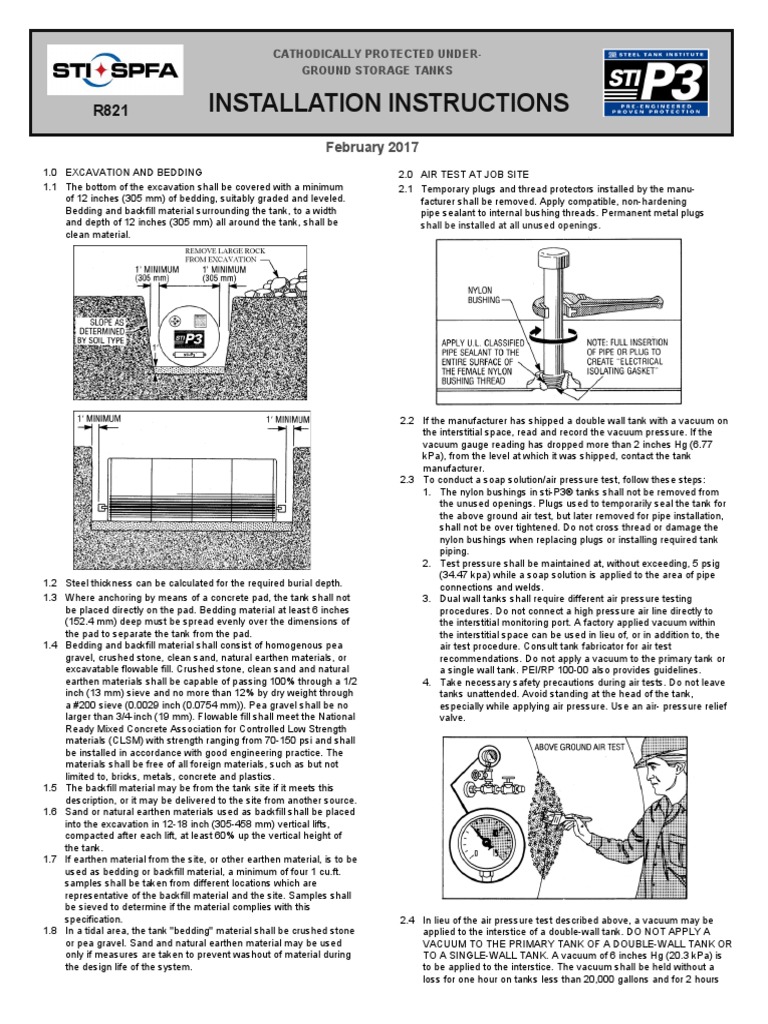 Sti p3 Installation | PDF | Pipe (Fluid Conveyance) | Vacuum