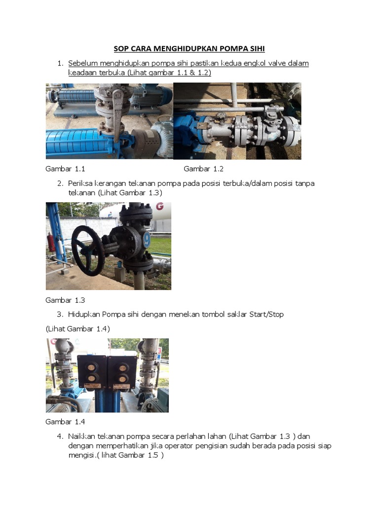 Sop Pompa Sihi | PDF