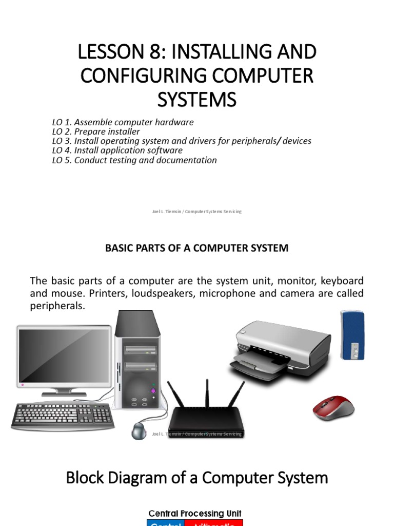 Lesson 8: Installing and Configuring Computer Systems | PDF | Booting ...
