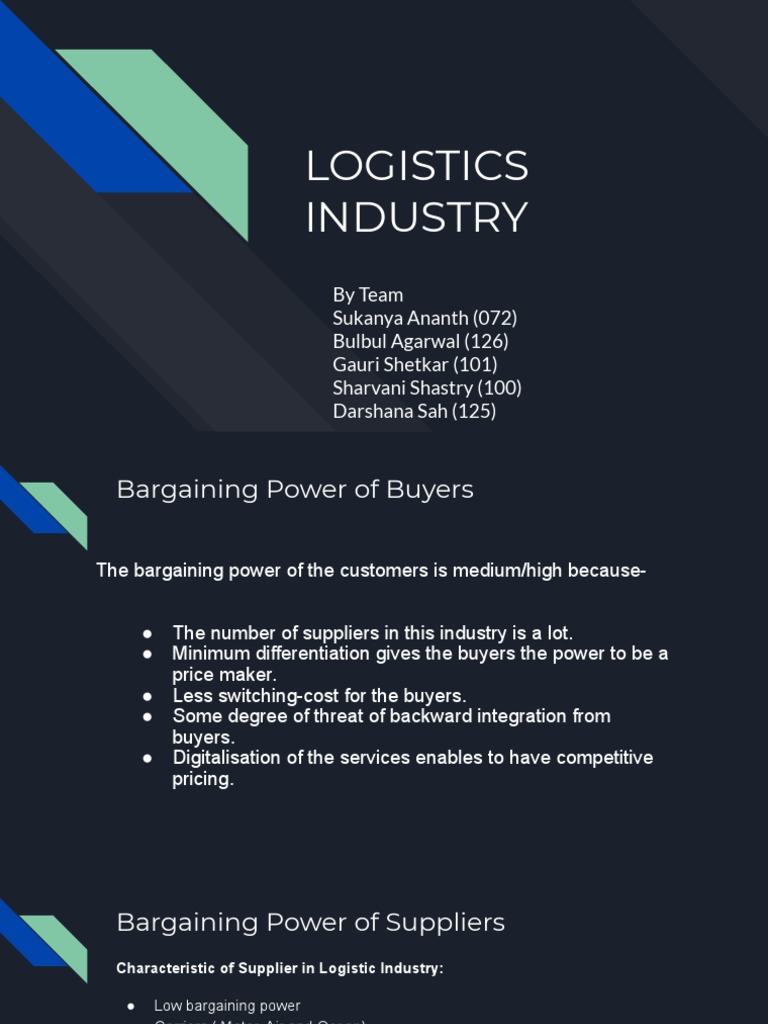 Logistic Industry - Porter's Five Forces | PDF | Logistics | Competition
