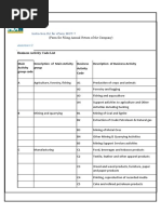 Business Activity Codes for MGT-7 | PDF | Mining