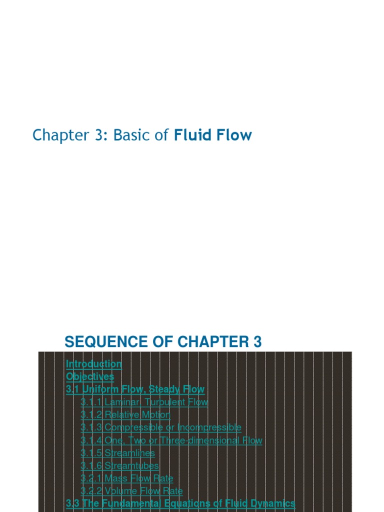 Basic of Fluid Flow | PDF | Fluid Dynamics | Turbulence