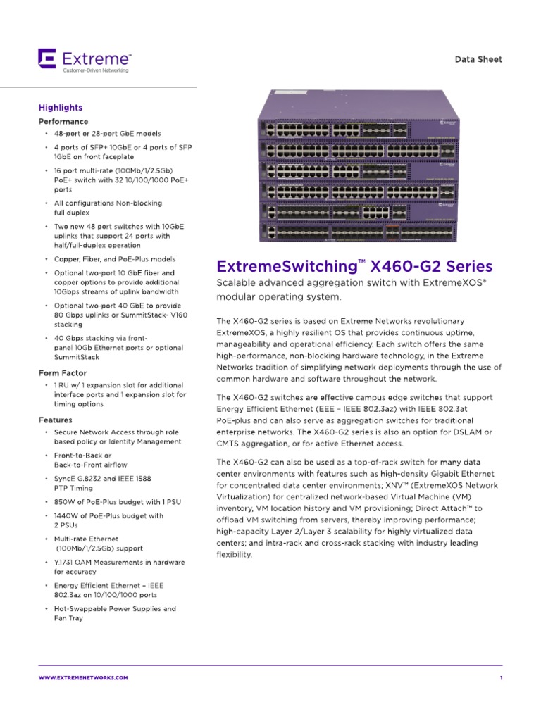 x460 g2 Data Sheet 1 | PDF | Internet Protocols | Computer Networking