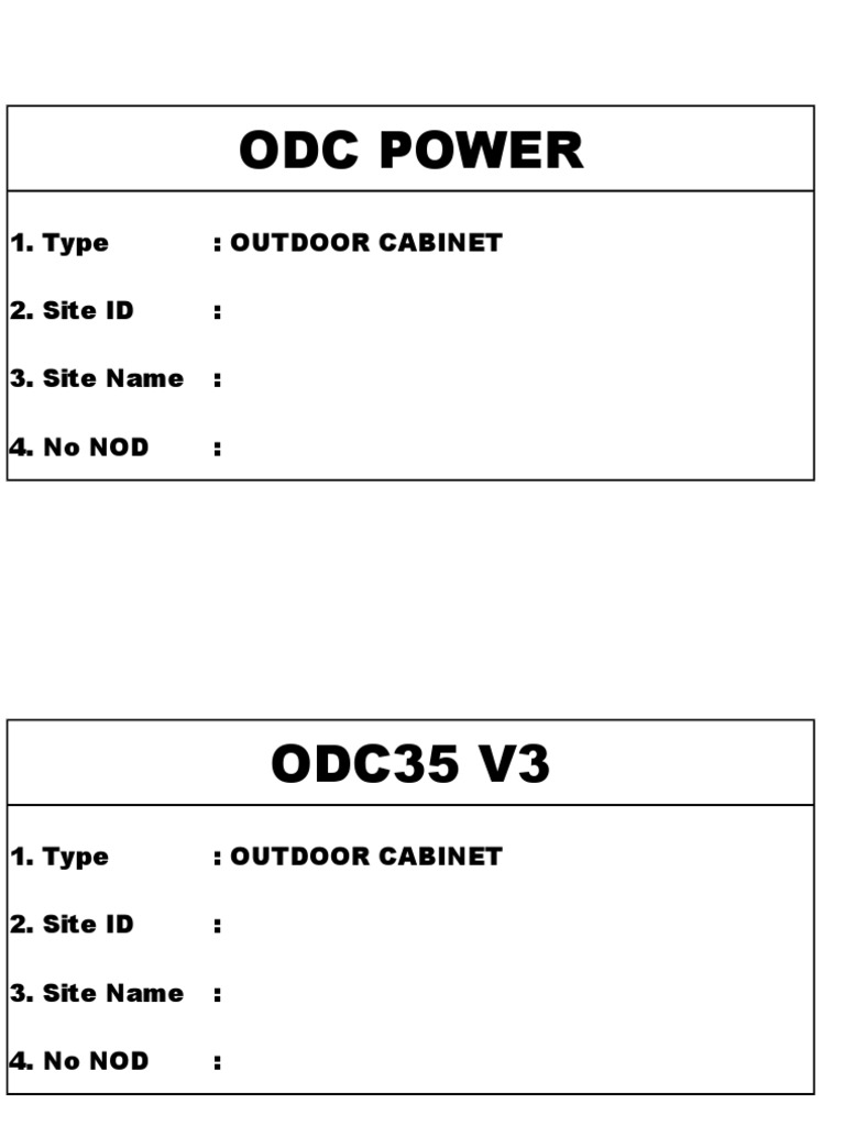 Labeling Odc Pristine | PDF