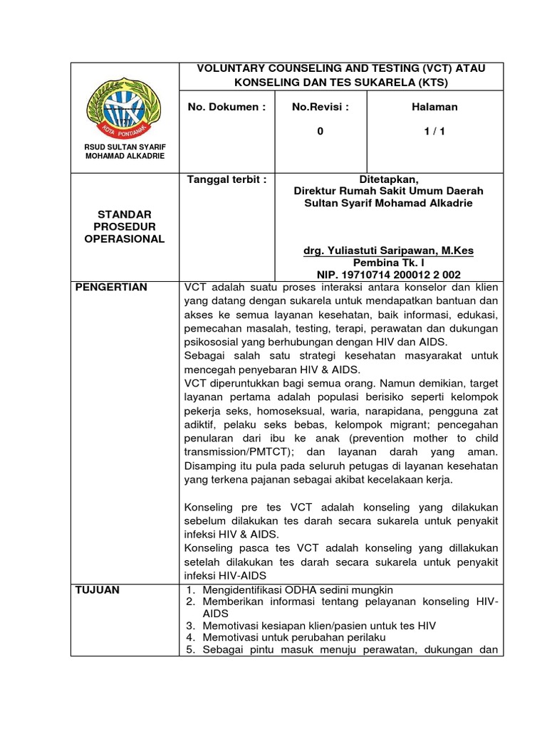 SOP VCT PDP Edit | PDF