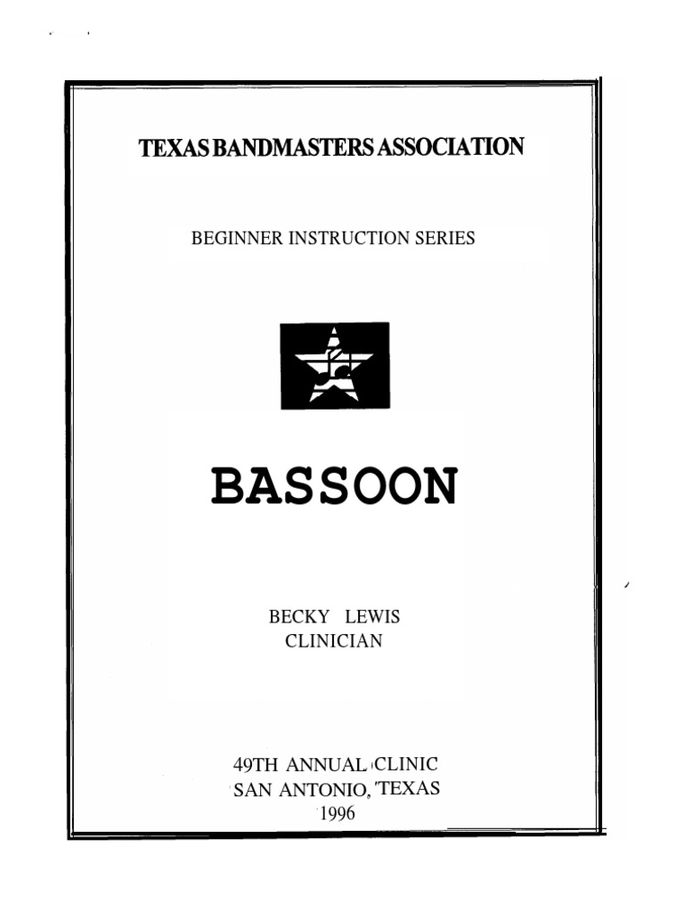 Beginner Bassoon Lessons for Kids | PDF | Bassoon | Pitch (Music)