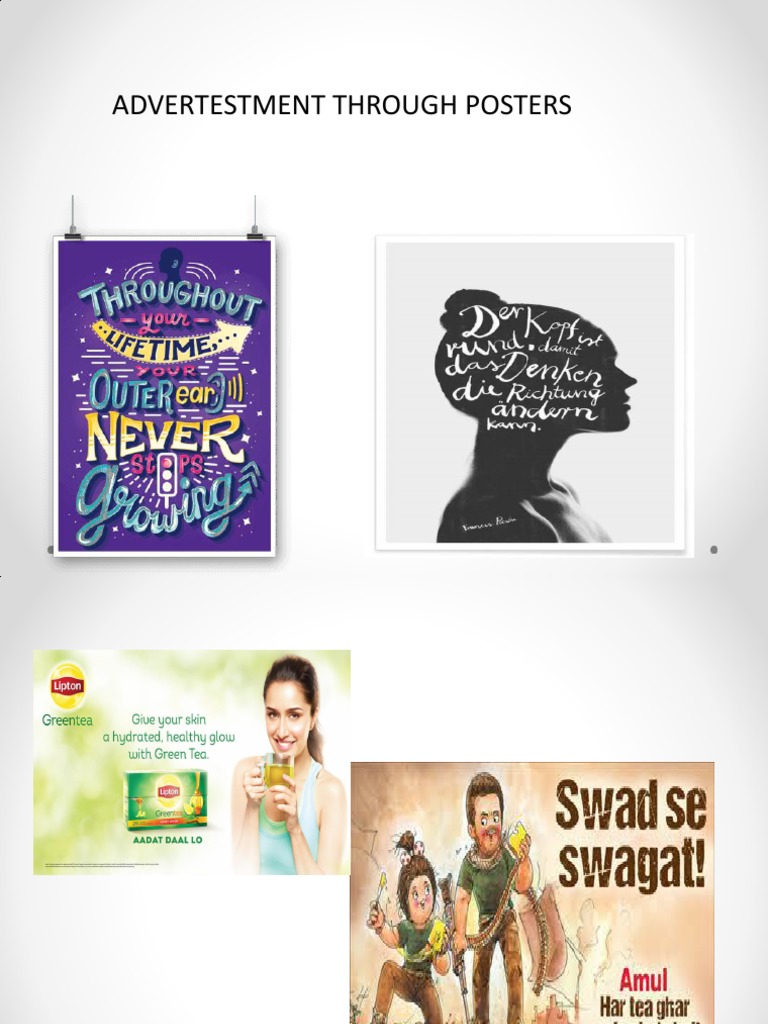 Advertestment Through Posters | PDF | Advertising | Mass Media