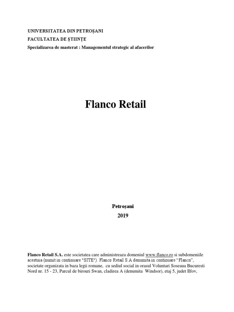 Flanco Retail | PDF