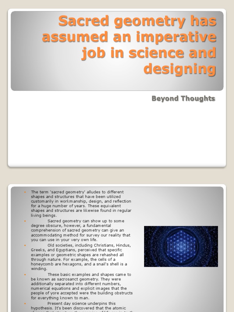 Sacred Geometry | PDF | Space | Geometry