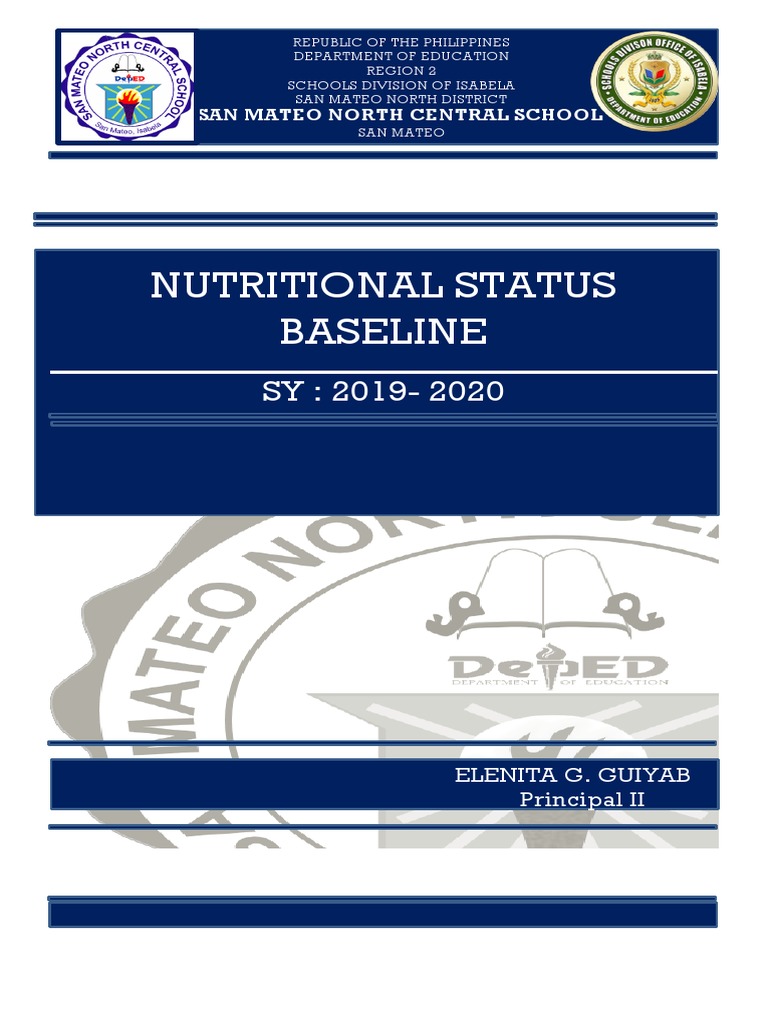 Nutritional Status Baseline: Elenita G. Guiyab Principal II | PDF