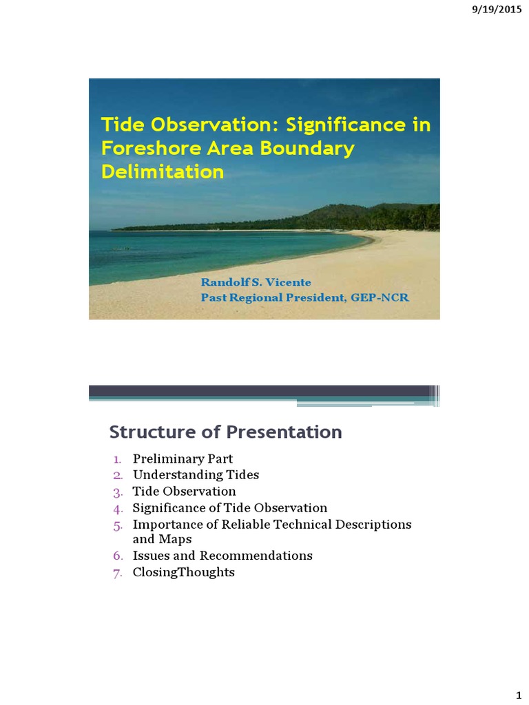 Tide Observations | PDF | Tide | Sea Level