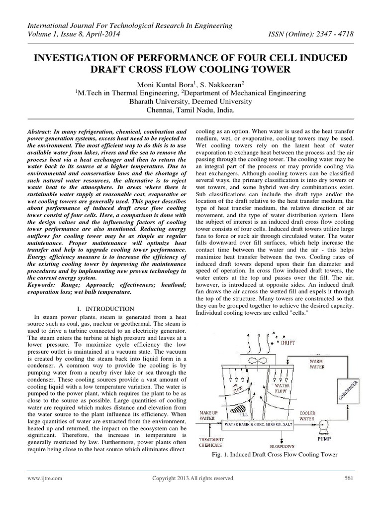 Cooling Tower Calculation DESIGN | PDF | Air Conditioning | Heat Transfer