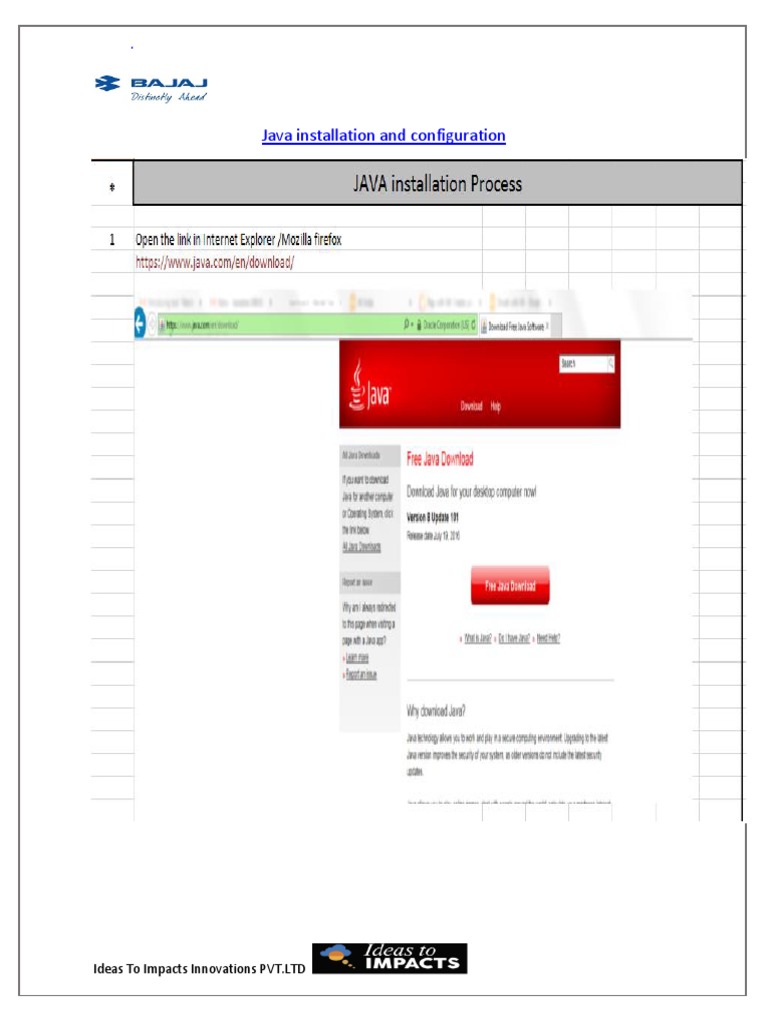 Java Installation and Configuration | PDF