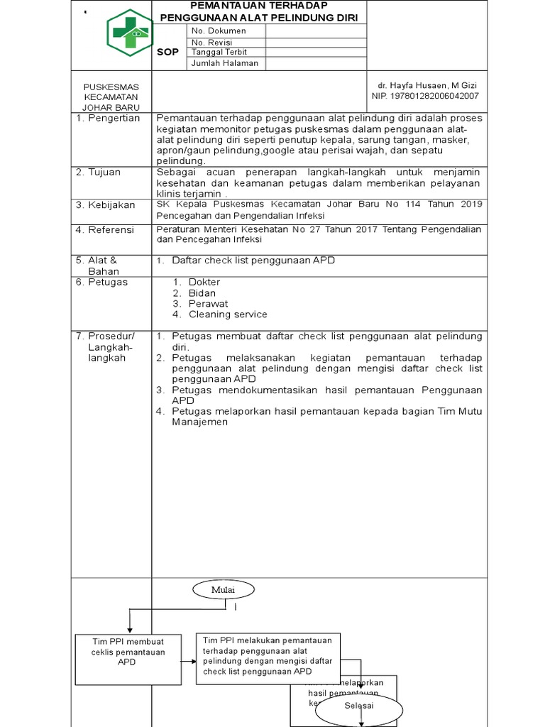 Sop Monitoring Apd | PDF