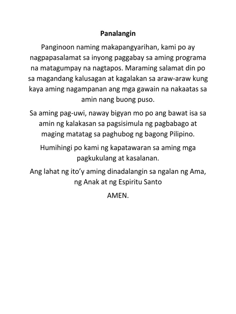 Panalangin | PDF