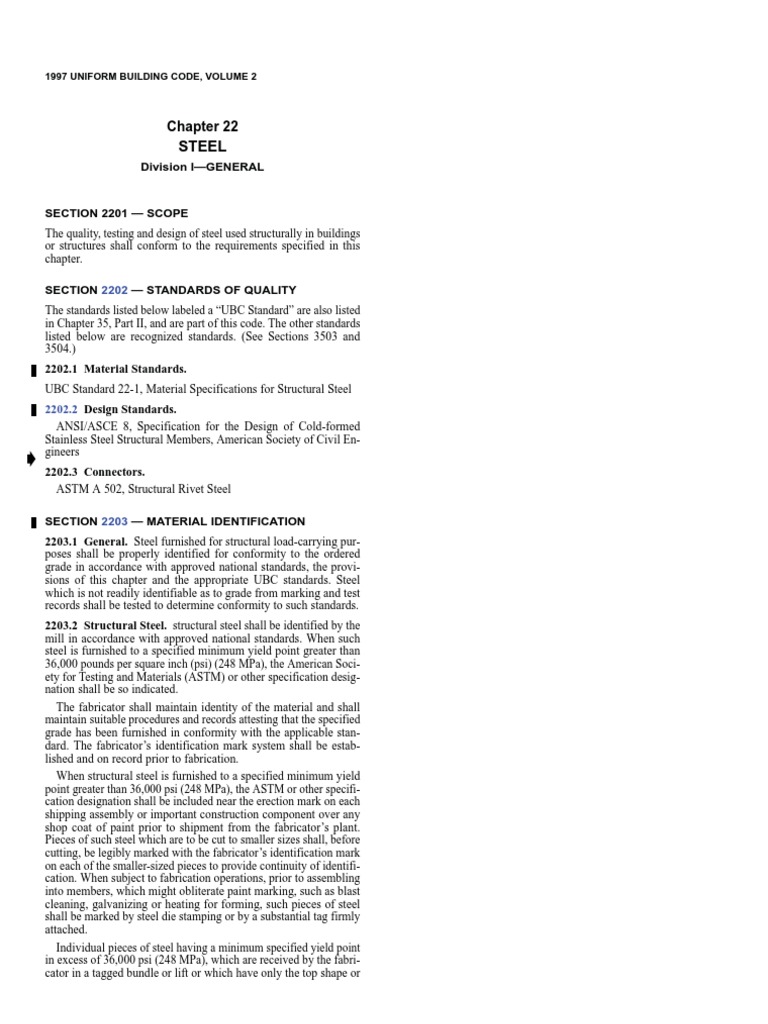 UBC Steel | PDF | Strength Of Materials | Beam (Structure)
