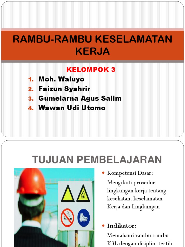 Rambu Rambu Keselamatan Kerja | PDF