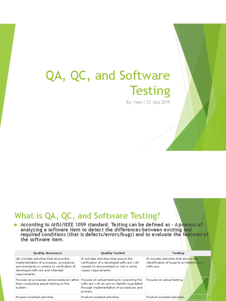 QA-QC-Software Testing Rev0 Dt22072019 | PDF | Software Testing ...
