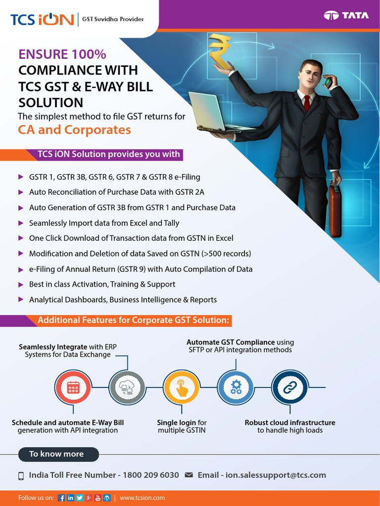 TCS iON GST Solution Flyer | PDF