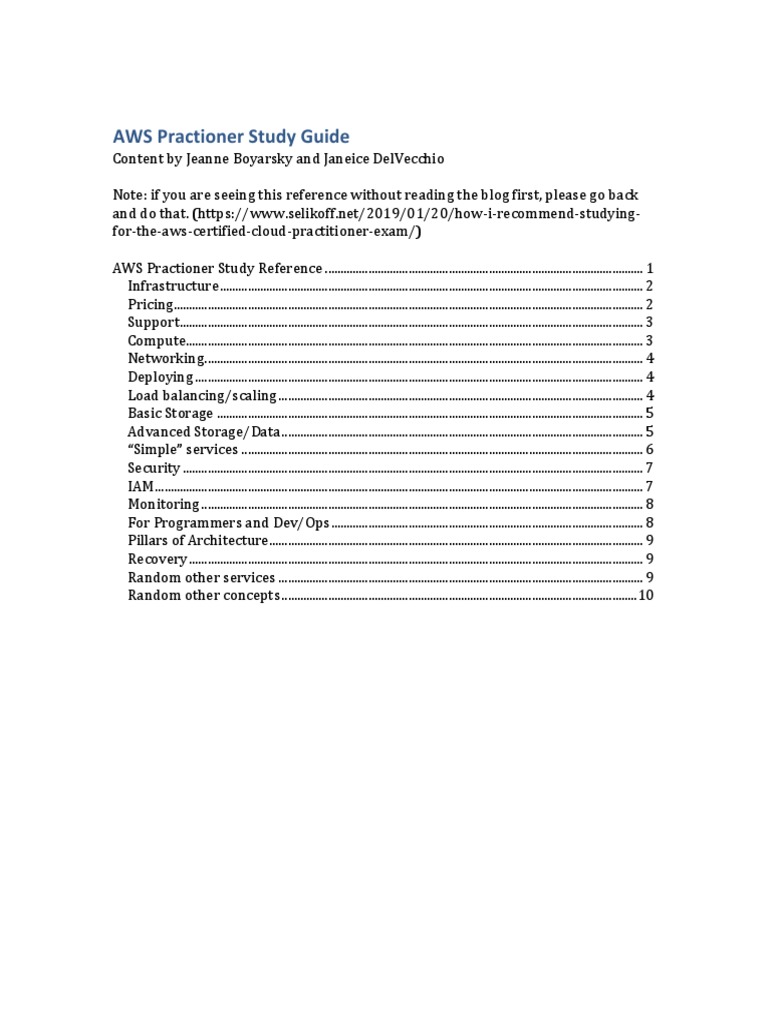 AWS Certified Cloud Practitioner Guide | PDF | Information Security ...