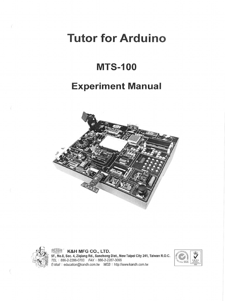 MTS 100 - TUTOR FOR ARDUINO (Colored Scan) PDF | PDF