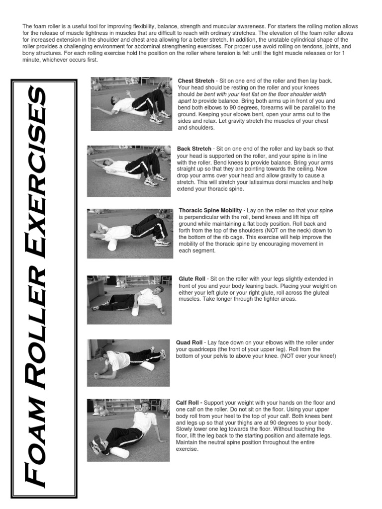 Foam Roller Exercises for Mobility | PDF | Hip | Shoulder