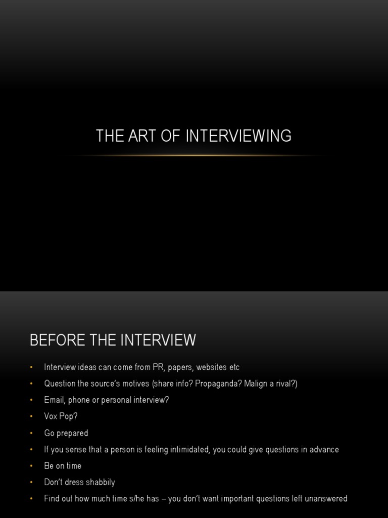 Mastering the Art of Interviewing: A Comprehensive Guide to Conducting Effective Interviews ...