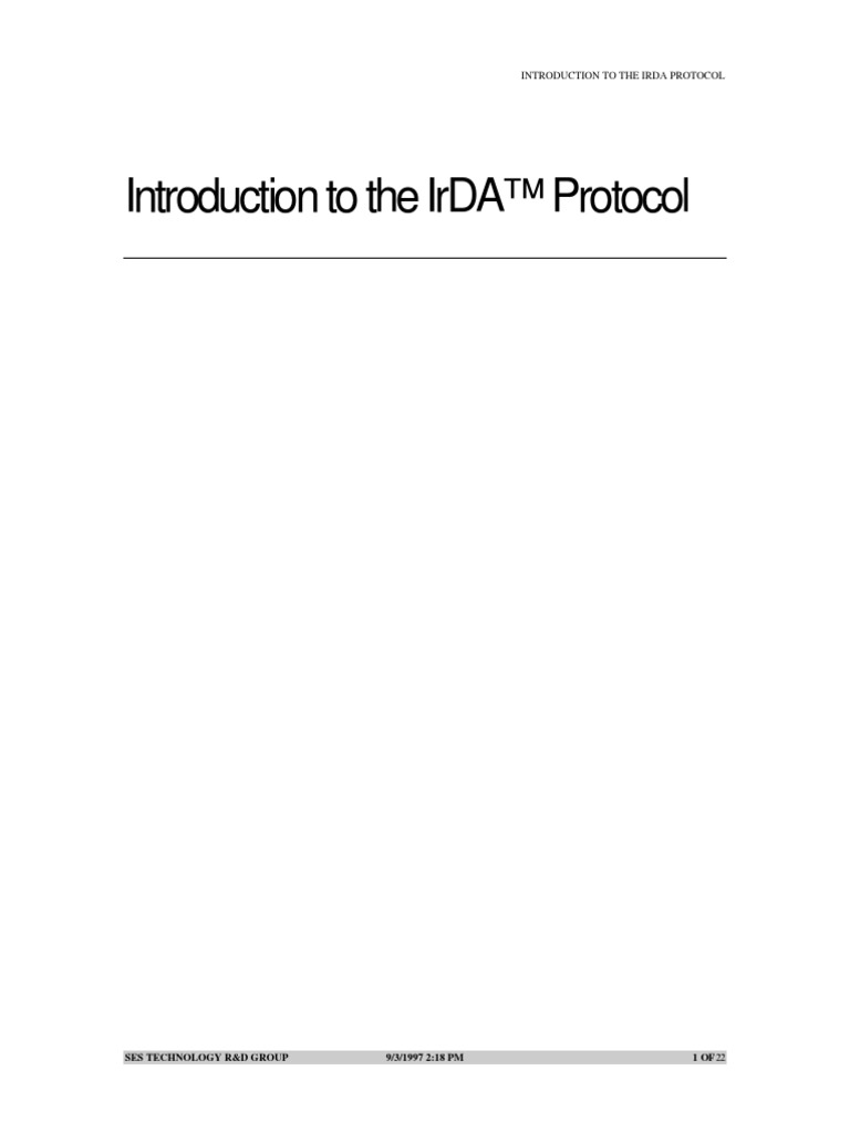 Introduction To Ird A | PDF | Computer Network | Telecommunications